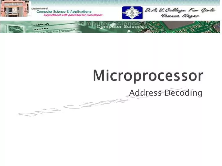 PPT - Microprocessor PowerPoint Presentation, free download - ID:3193495