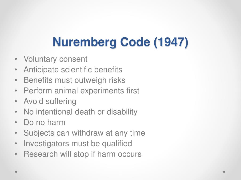 PPT - PRIMER: Human Subjects, Past, Present, and Future PowerPoint ...