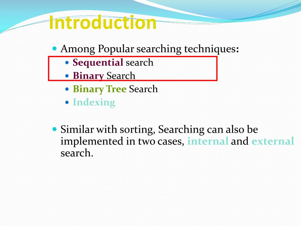 Ppt Data Structures And Algorithm Searching Techniques Powerpoint Presentation Id3194003