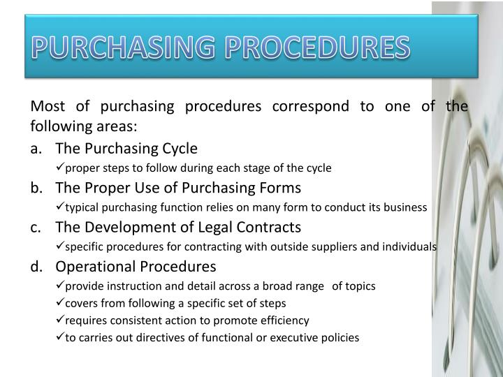 PPT - Purchasing Procedures PowerPoint Presentation - ID:3194020