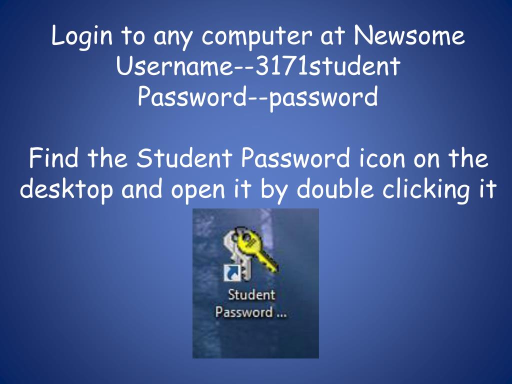 PPT - Individual Student A ccount For Edsby and Computer login ...