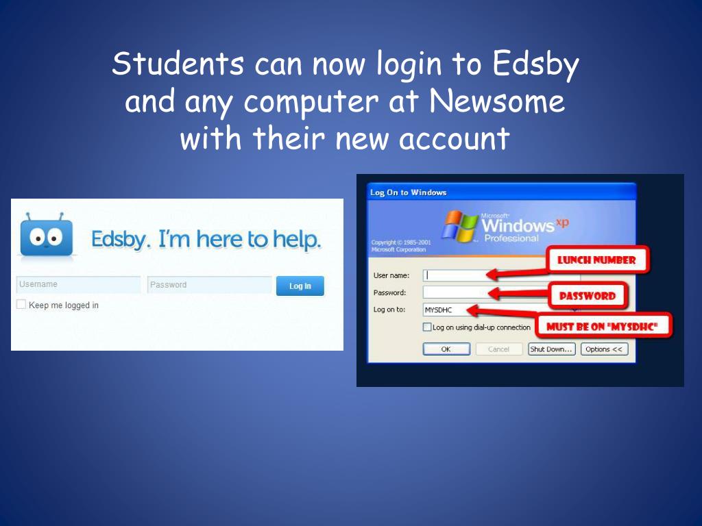 PPT - Individual Student A ccount For Edsby and Computer login ...