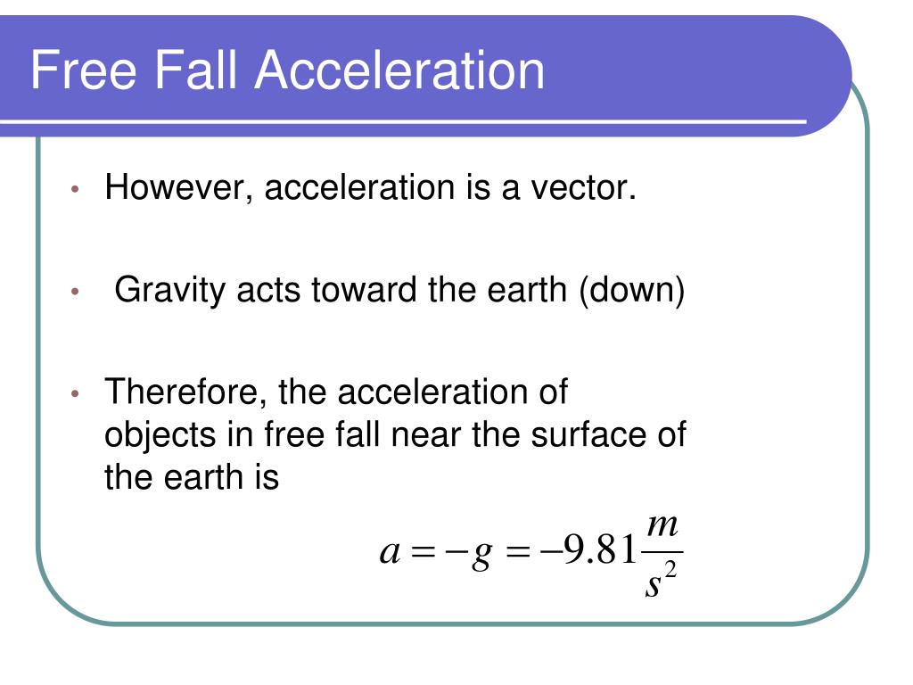 PPT Acceleration And Free Fall PowerPoint Presentation Free Download PPT Acceleration And Free Fall PowerPoint Presentation Free Download