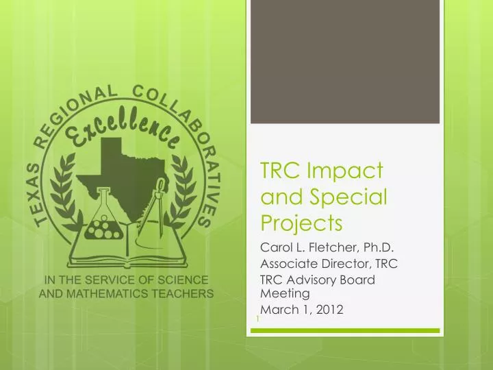 PPT - TRC Impact and Special Projects PowerPoint Presentation, free ...