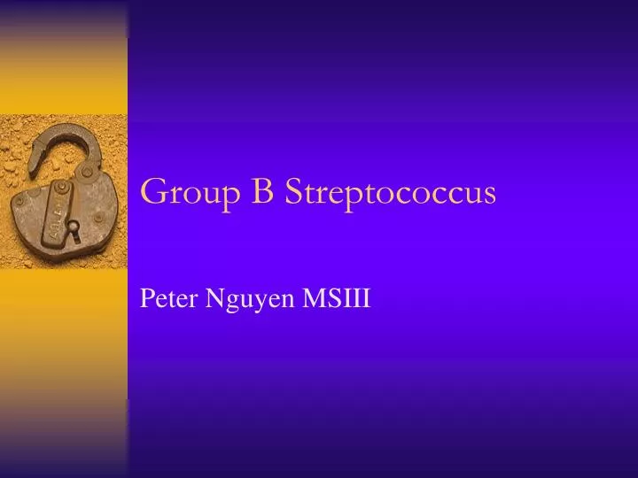 PPT - Group B Streptococcus PowerPoint Presentation, free download - ID ...