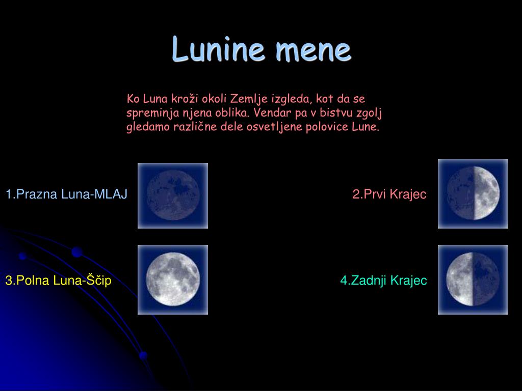 PPT - Kje je luna ko je ne vidimo ? PowerPoint Presentation, free ...