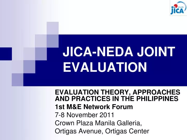 PPT - JICA-NEDA JOINT EVALUATION PowerPoint Presentation, free download ...