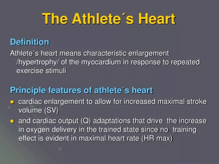 PPT - The Athlete´s Heart PowerPoint Presentation, free download - ID ...