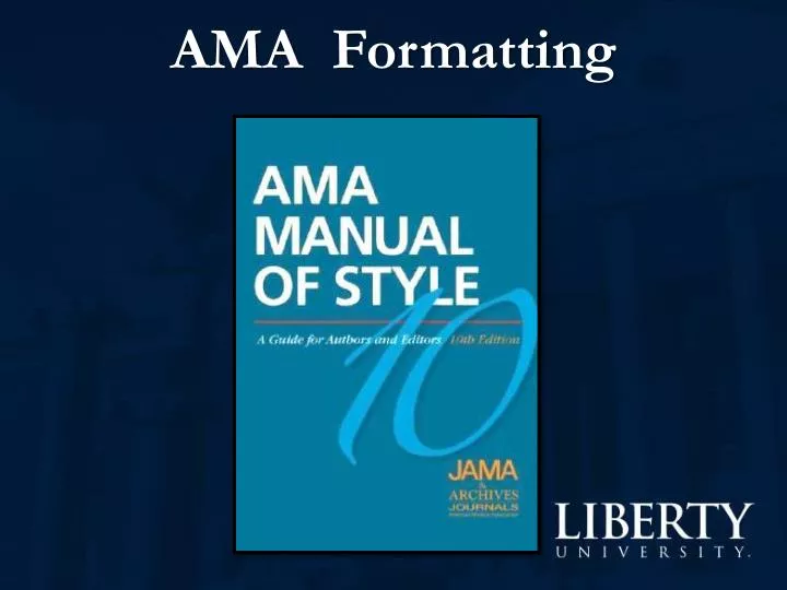 PPT - AMA Formatting PowerPoint Presentation, free download - ID:3196157