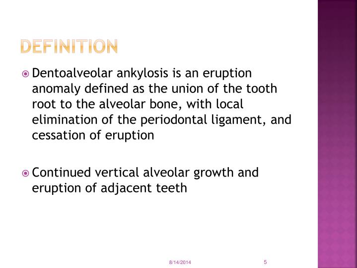 PPT - Ankylosis & Retained Primary Teeth PowerPoint Presentation - ID ...
