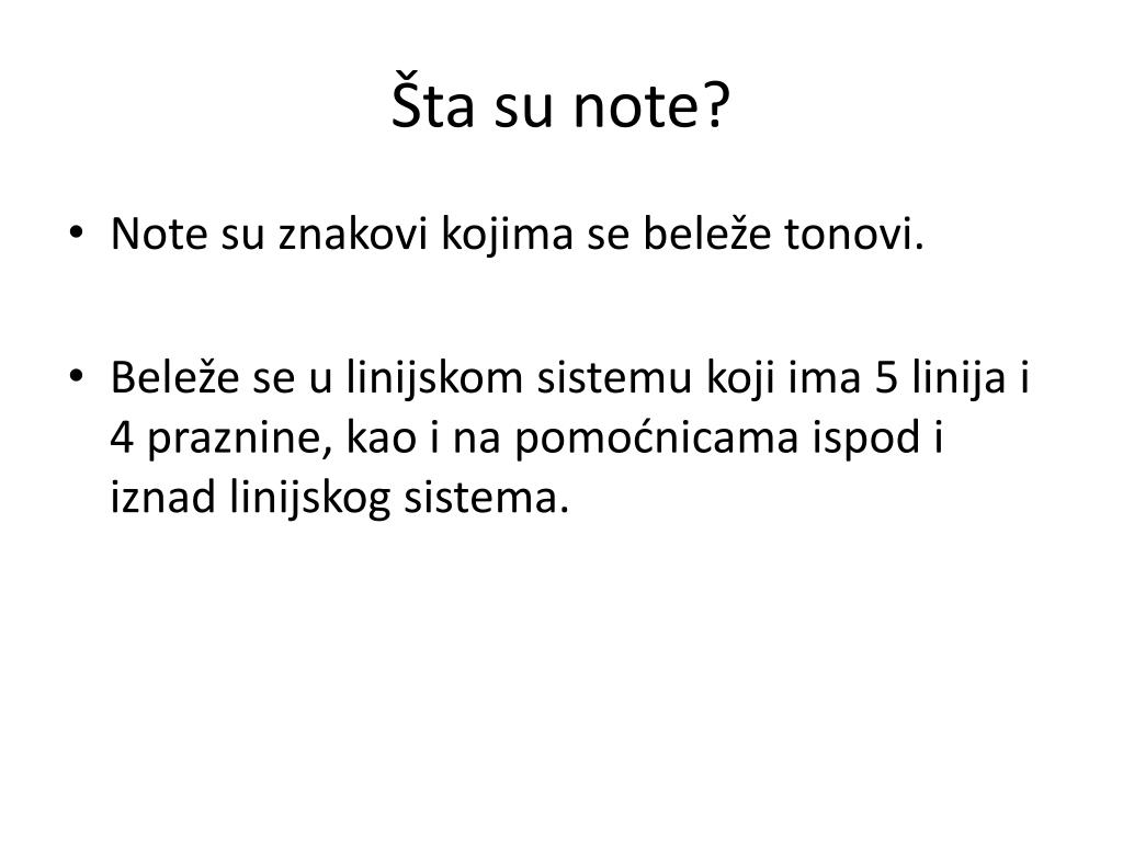 PPT - Osnovna teorija muzike PowerPoint Presentation, free download ...