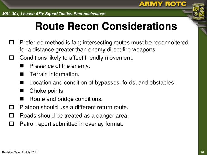 PPT - Squad Tactics-Reconnaissance PowerPoint Presentation - ID:3196320