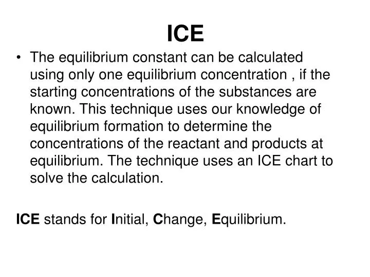 PPT - ICE PowerPoint Presentation, free download - ID:3196366