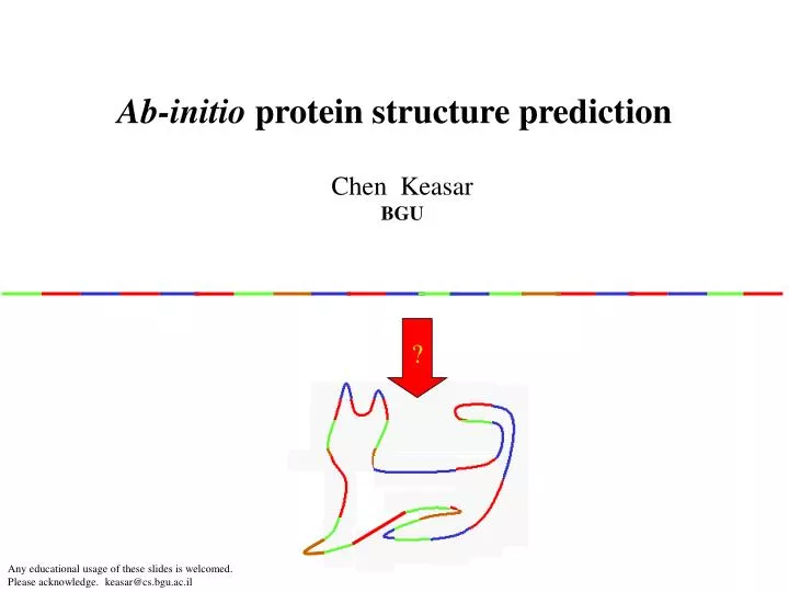 PPT - Ab-initio protein structure prediction PowerPoint Presentation ...