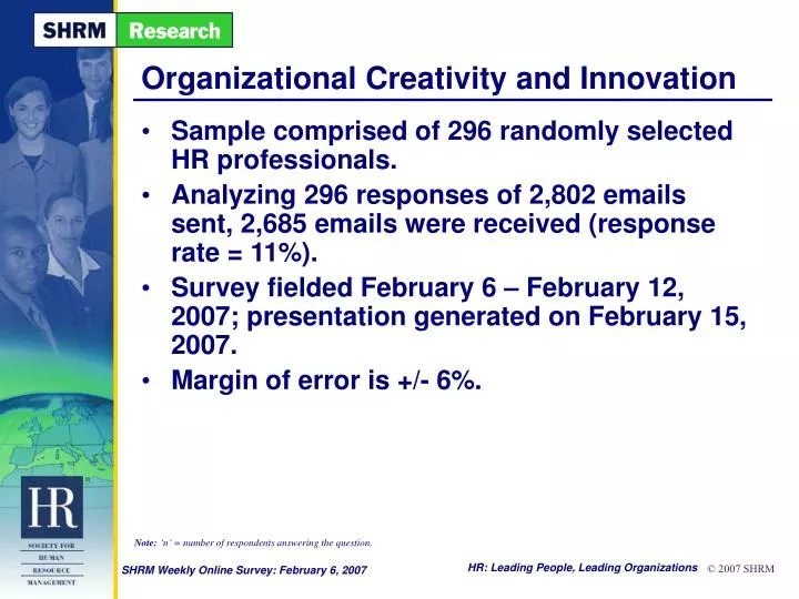 PPT - Organizational Creativity and Innovation PowerPoint Presentation ...