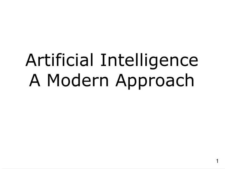 PPT - Artificial Intelligence A Modern Approach PowerPoint Presentation ... PPT - Artificial Intelligence A Modern Approach PowerPoint Presentation ...