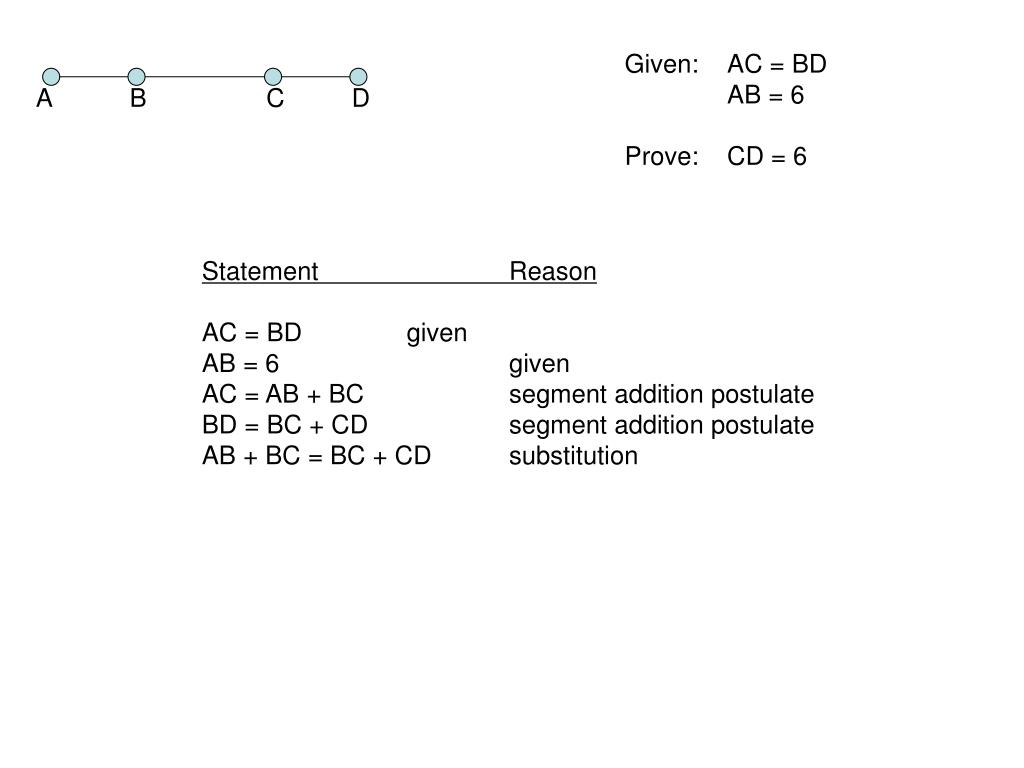 PPT - Given: AC = BD Prove: AB = CD PowerPoint Presentation, free ... PPT - Given: AC = BD Prove: AB = CD PowerPoint Presentation, free ...