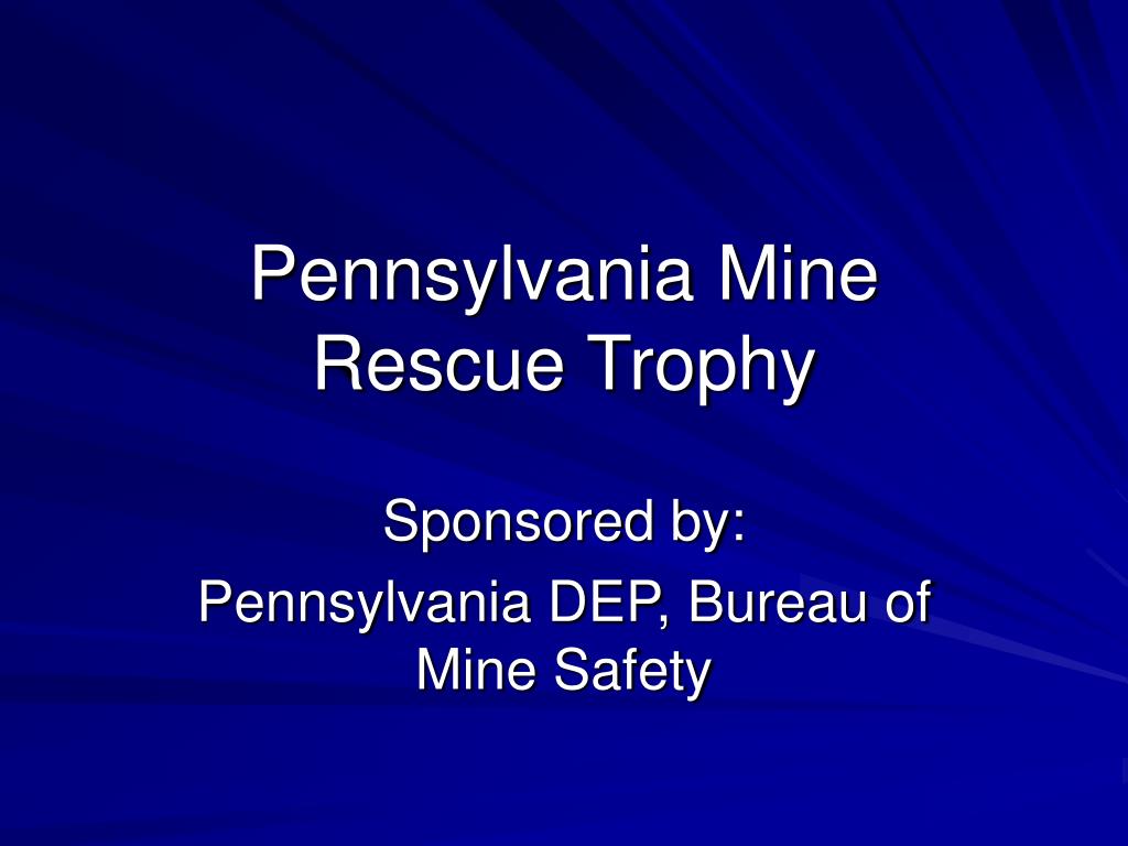 PPT - 2005 National Mine Rescue, First Aid, Bench and Preshift ...