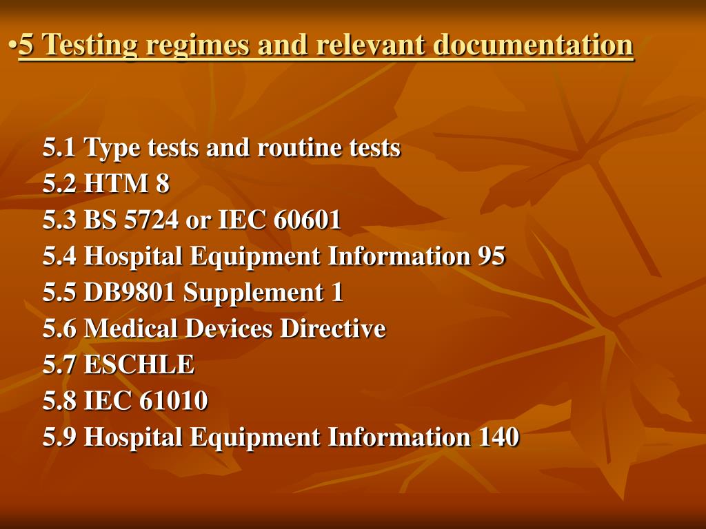 PPT - Safety Testing of Medical Electrical Equipment PowerPoint ...
