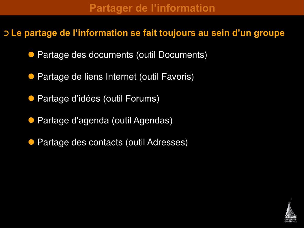 PPT - Le Bureau Virtuel : un outil de travail collaboratif au service ...