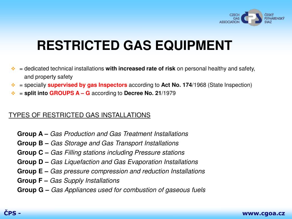 PPT - Gas Installation situation in the Czech Republic PowerPoint ...