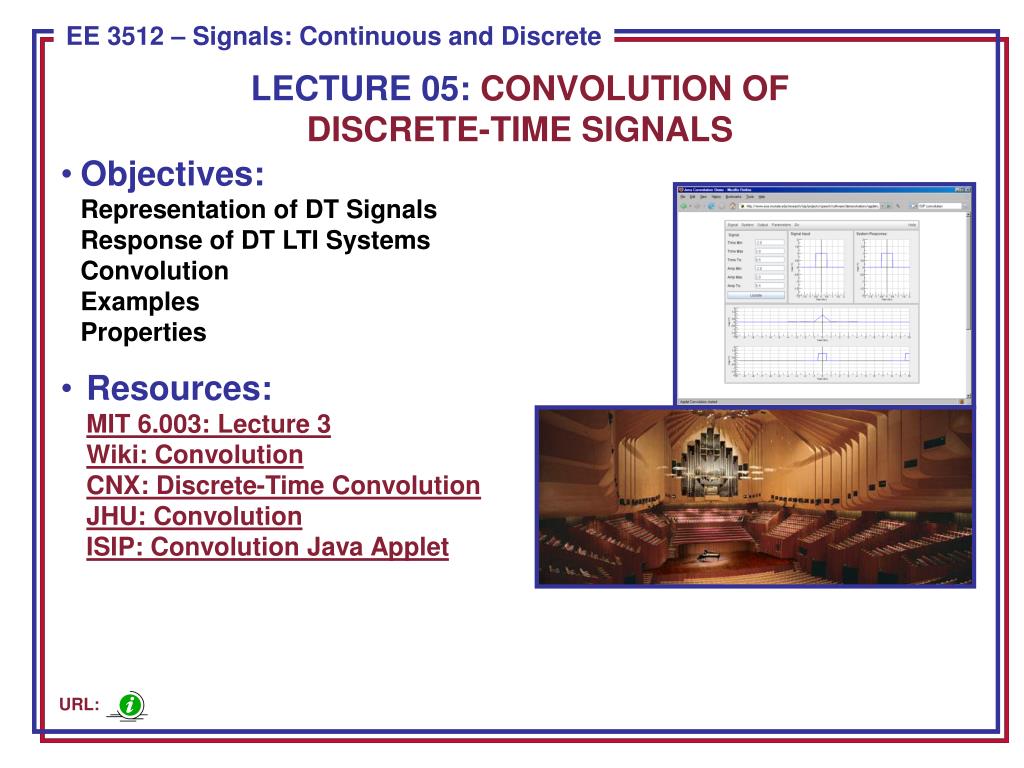 Ppt Lecture 05 Convolution Of Discrete Time Signals Powerpoint