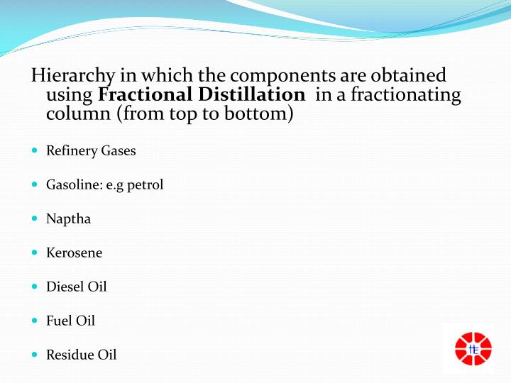 PPT - Fractional Distillation in a fractionating column PowerPoint ...