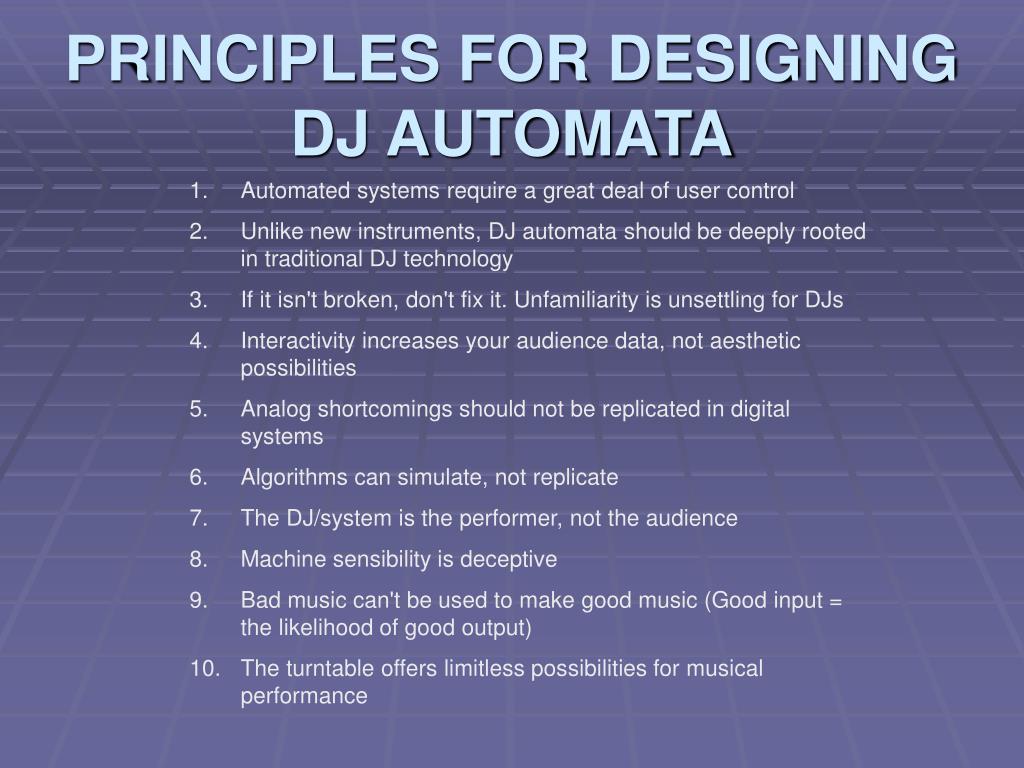 PPT - THE DJ AESTHETIC : A LOOK INTO THE PHILOSOPHY AND TECHNOLOGY THAT ...