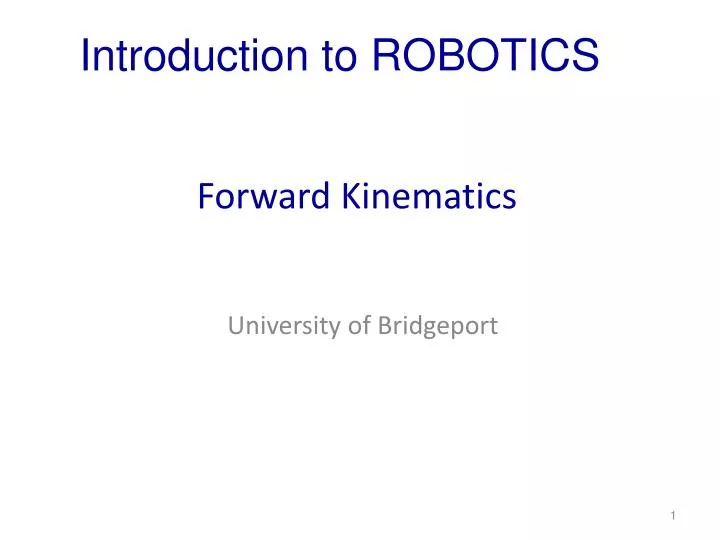 PPT - Forward Kinematics PowerPoint Presentation, free download - ID ...