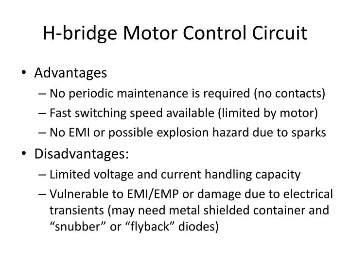 PPT - DC Motors, Stepper Motors, H-bridges PowerPoint Presentation - ID ...