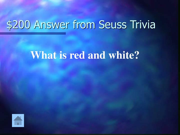 PPT - DR. SEUSS JEOPARDY!! PowerPoint Presentation - ID:3200045
