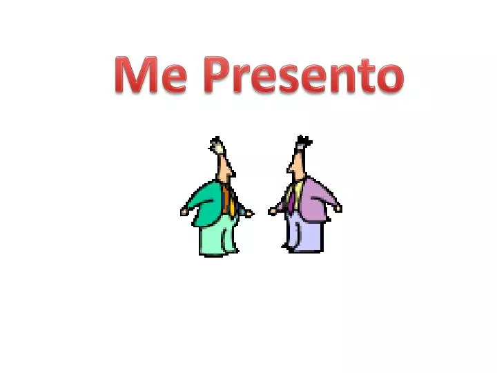 PPT - Me Presento PowerPoint Presentation, free download - ID:3200375