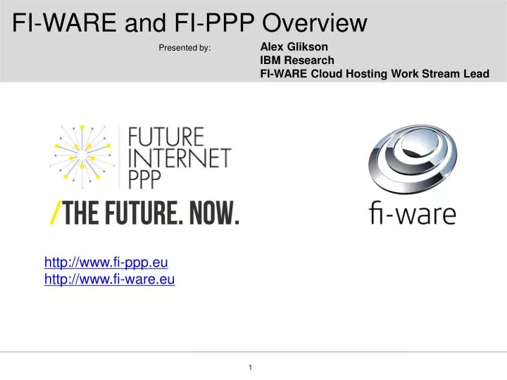 PPT - FI-WARE and FI-PPP Overview PowerPoint Presentation, free ...