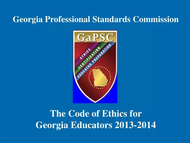 PPT Georgia Professional Standards Commission PowerPoint Presentation PPT Georgia Professional Standards Commission PowerPoint Presentation