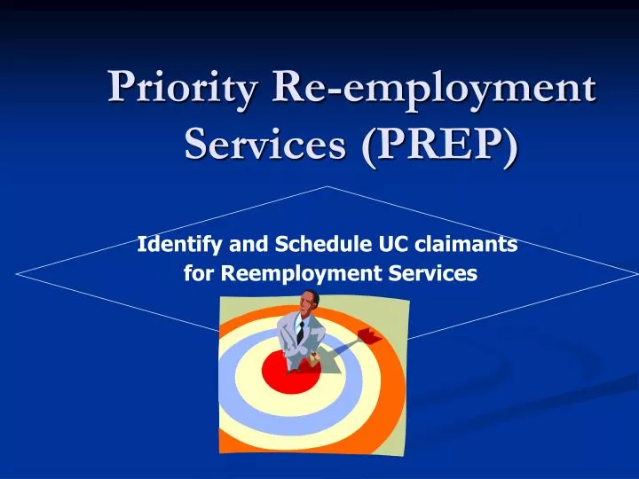 PPT - Priority Re-employment Services (PREP) PowerPoint Presentation ...