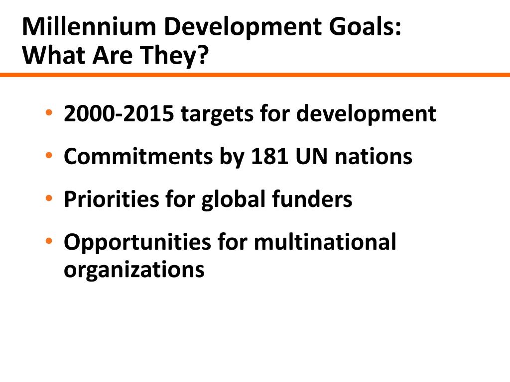 PPT - Family Planning and the Millennium Development Goals PowerPoint ...