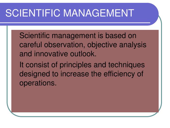 PPT - TAYLOR’S SCIENTIFIC MANAGEMENT PowerPoint Presentation - ID:3201216