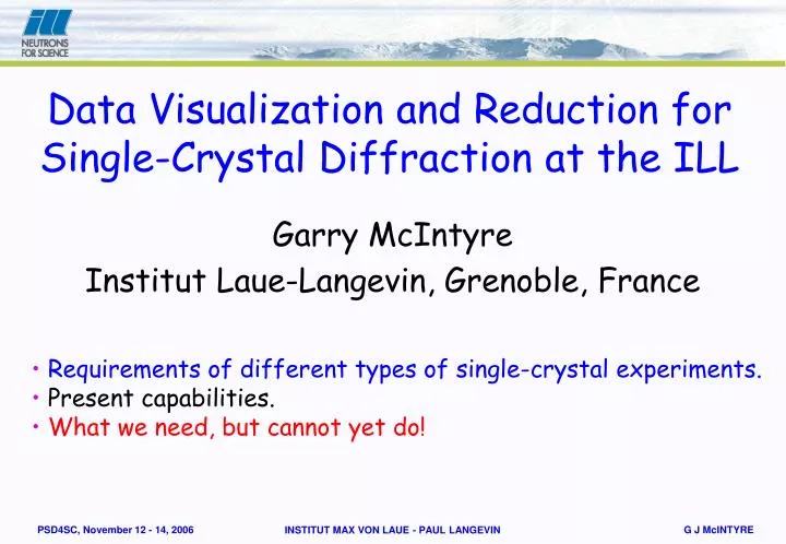 PPT - Data Visualization and Reduction for Single-Crystal Diffraction ...