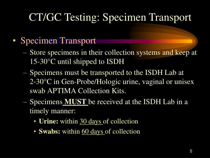 PPT - CT/GC Testing Specimen Collection Submission and Ordering ...