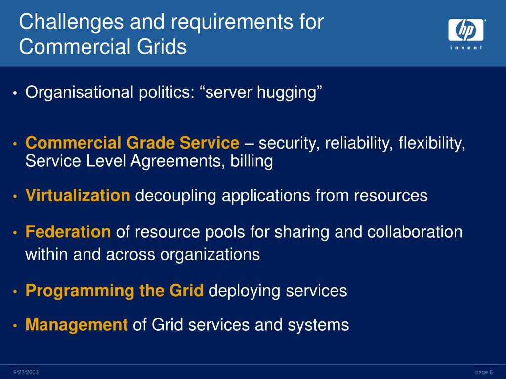 PPT - HP's Vision for Grid Computing: Optimizing Resources and Driving ...