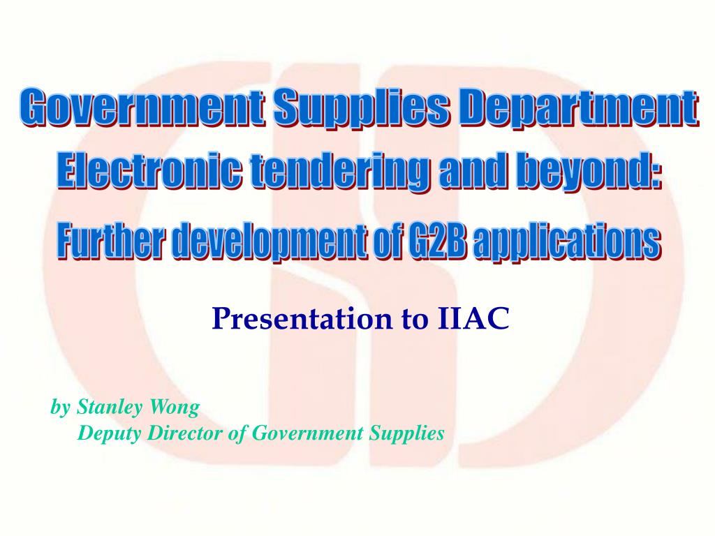 PPT - Government Supplies Department PowerPoint Presentation, free ...