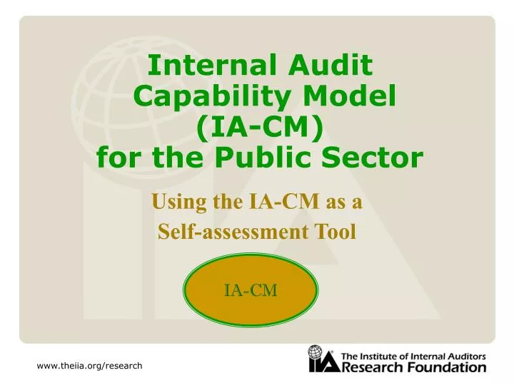 PPT - Internal Audit Capability Model (IA-CM) for the Public Sector ...
