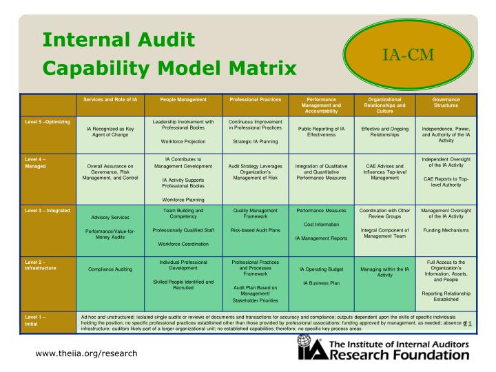 PPT - Internal Audit Capability Model (IA-CM) for the Public Sector ...