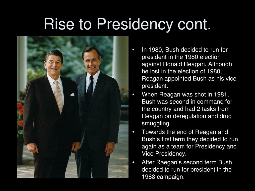 PPT - President George H. W. Bush (1924-Present) PowerPoint ...