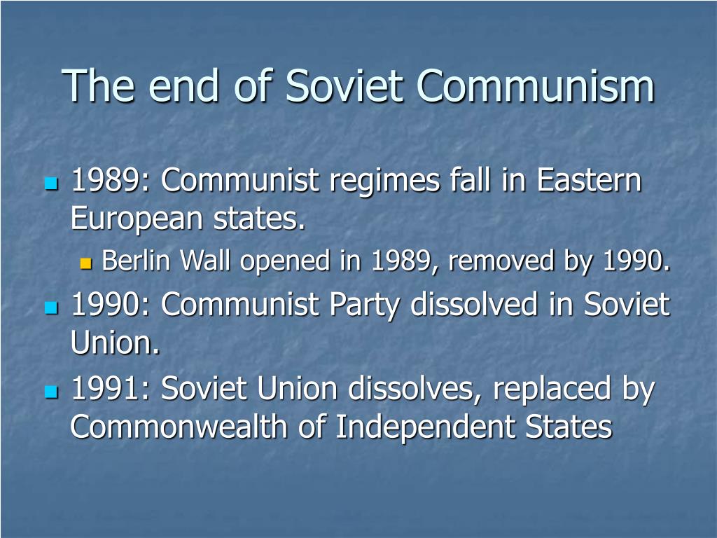 PPT - The End of the Cold War & the Persian Gulf War PowerPoint ...
