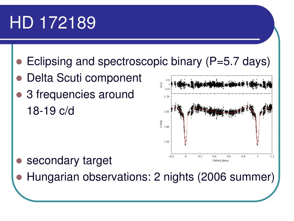 PPT - HD 44195: a hybrid star with Delta Scuti and Gamma Doradus ...