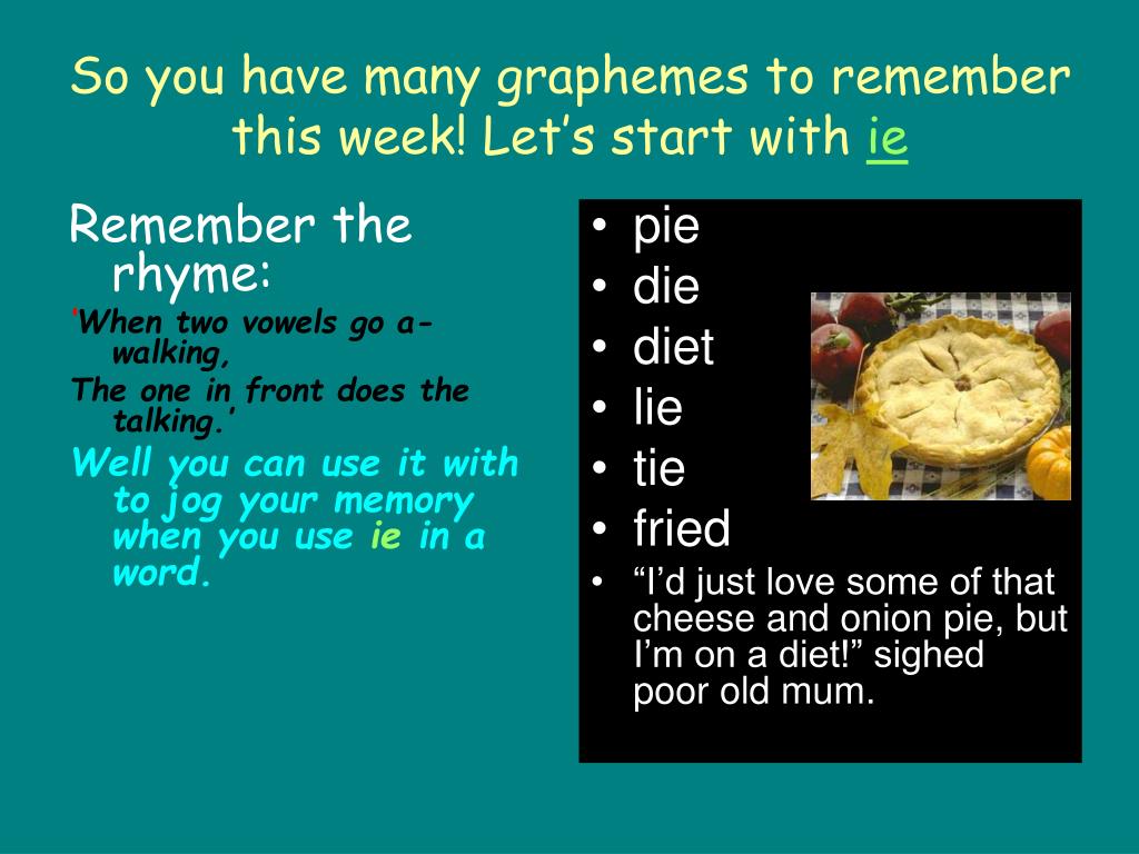 Ppt The Long Vowel Phoneme Ie Powerpoint Presentation Free Download