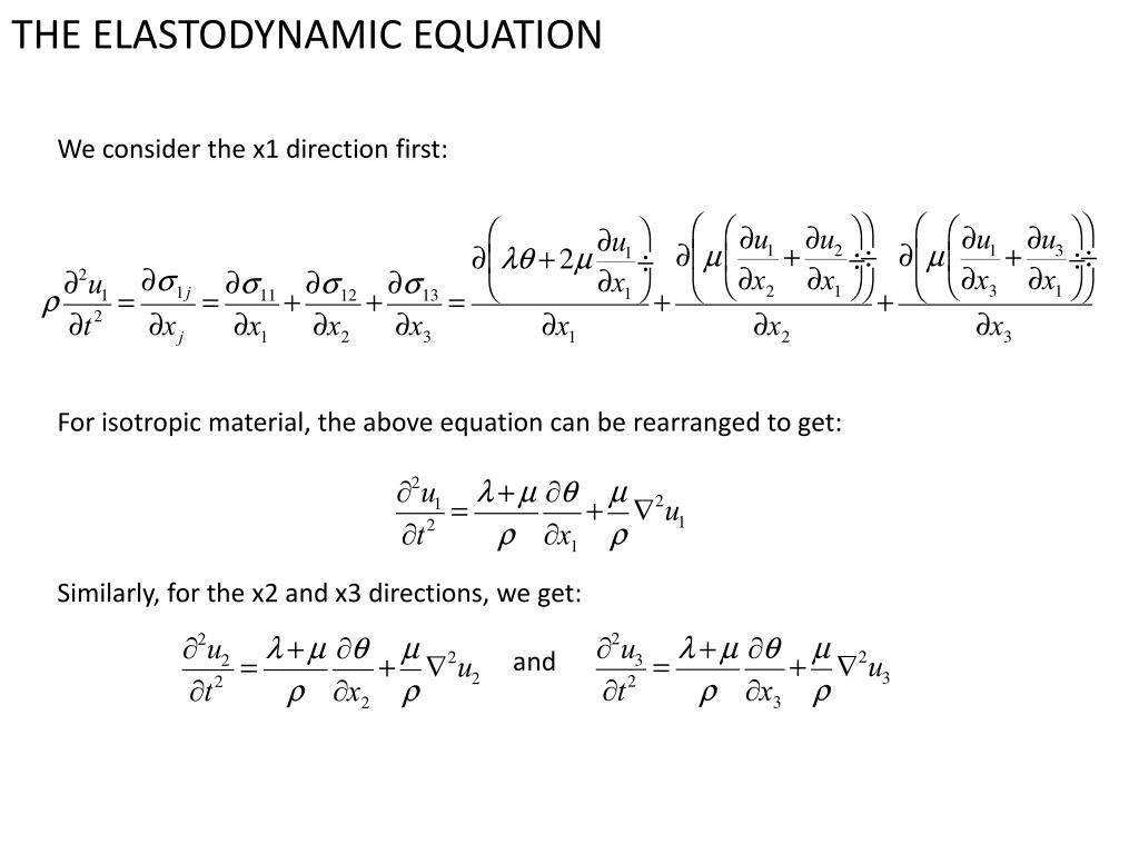 PPT - Earthquake Seismology: The stress tensor Equation of motion Hooke ...