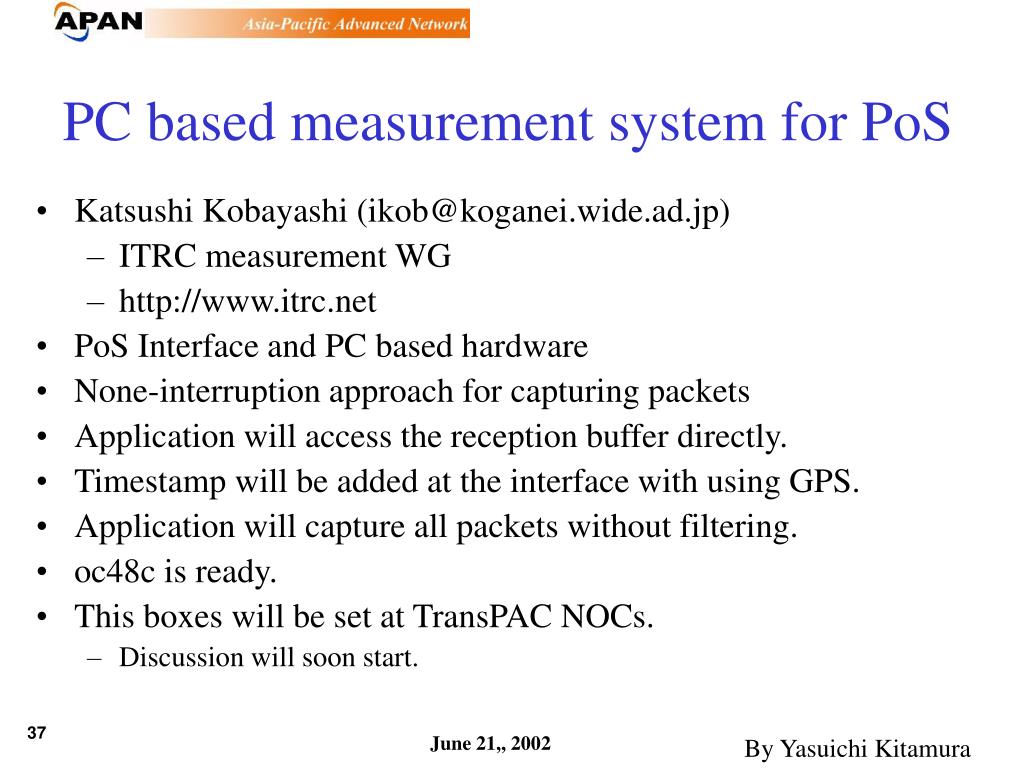 PPT - APAN Updates June 21, 2002 Shigeki Goto APAN Deputy Director jp ...