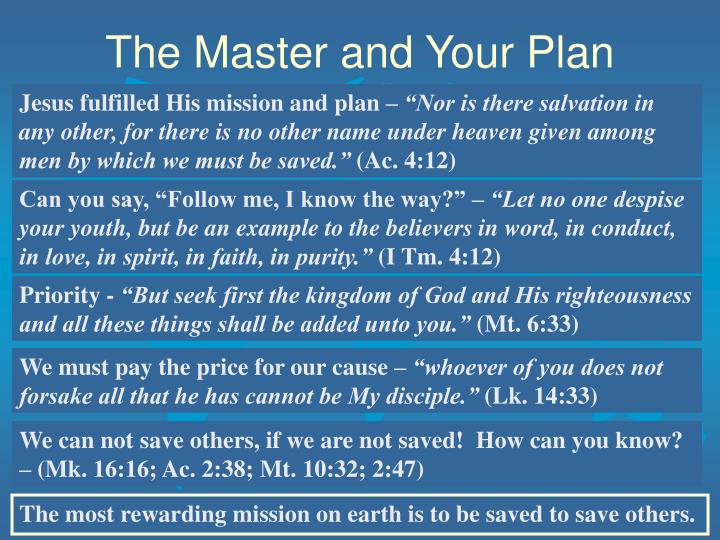 PPT - The Masters’ Plan of Evangelism PowerPoint Presentation - ID:3203275
